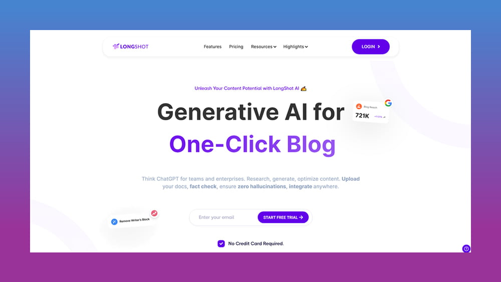 LongShot AI: Your All In One SEO Tool | FuturePedia