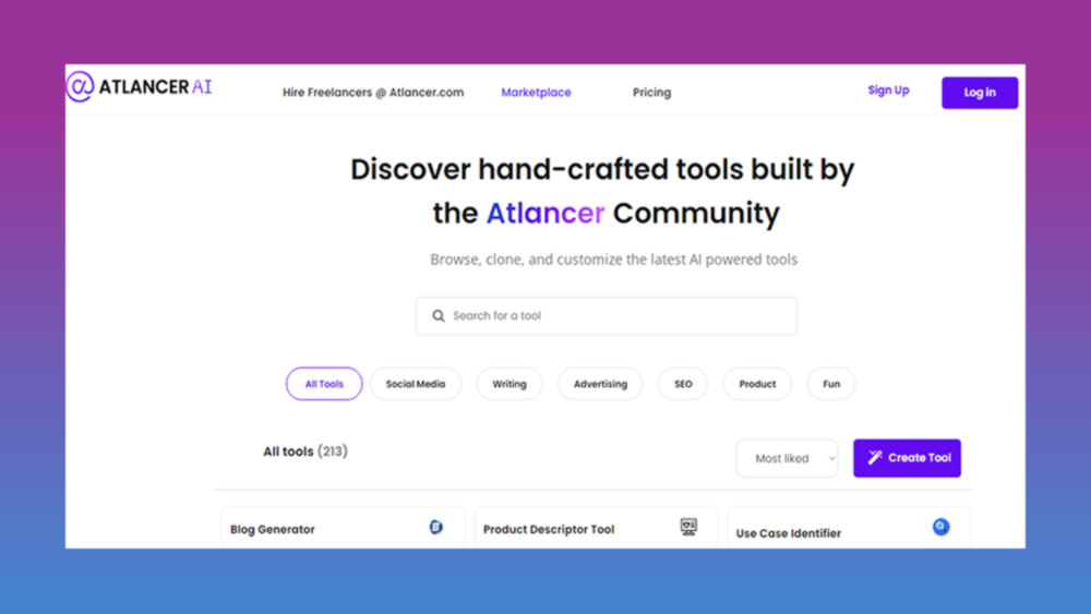 Atlancer AI | FuturePedia