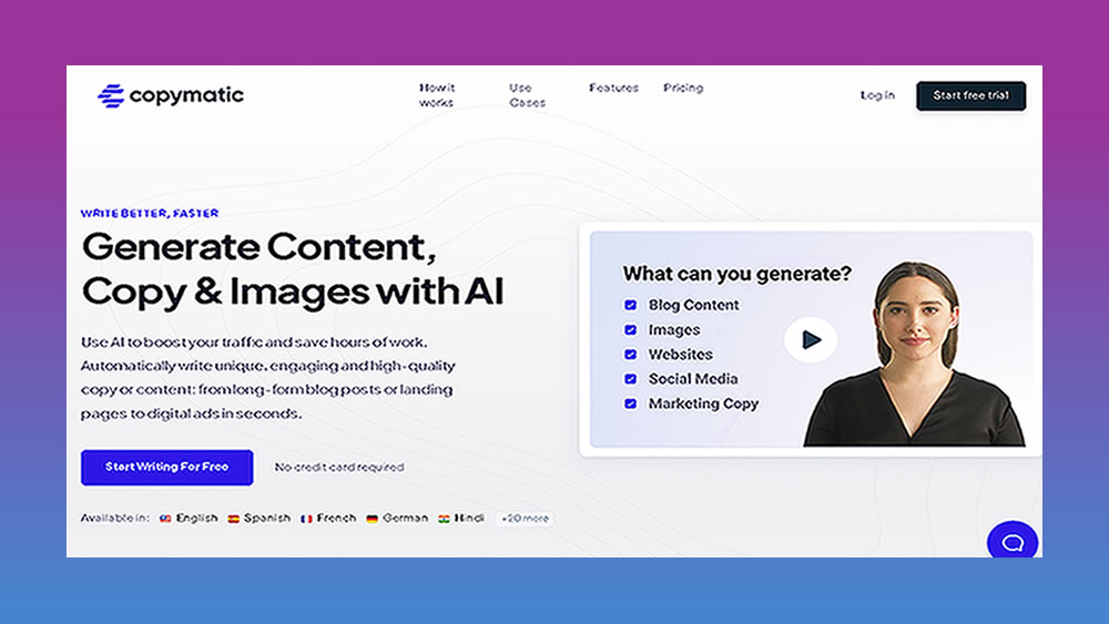 Copymatic AI | FuturePedia