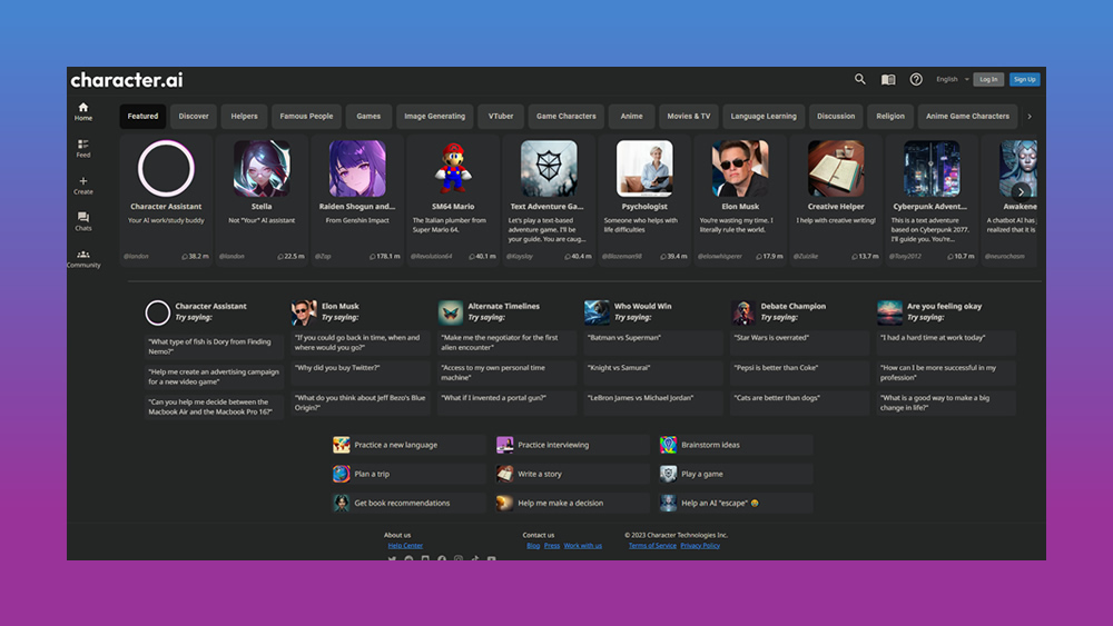 Character AI | FuturePedia