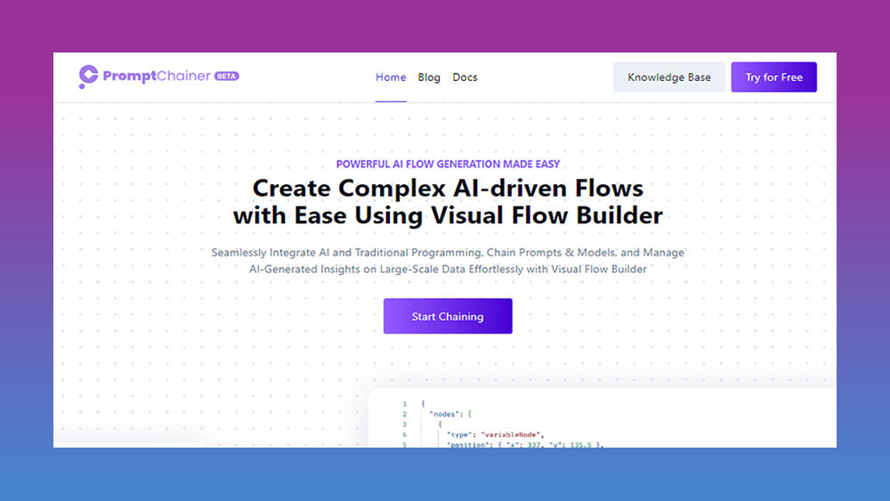 PromptChainer | FuturePedia