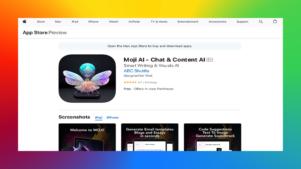 Moji Writing Assistant | FuturePedia