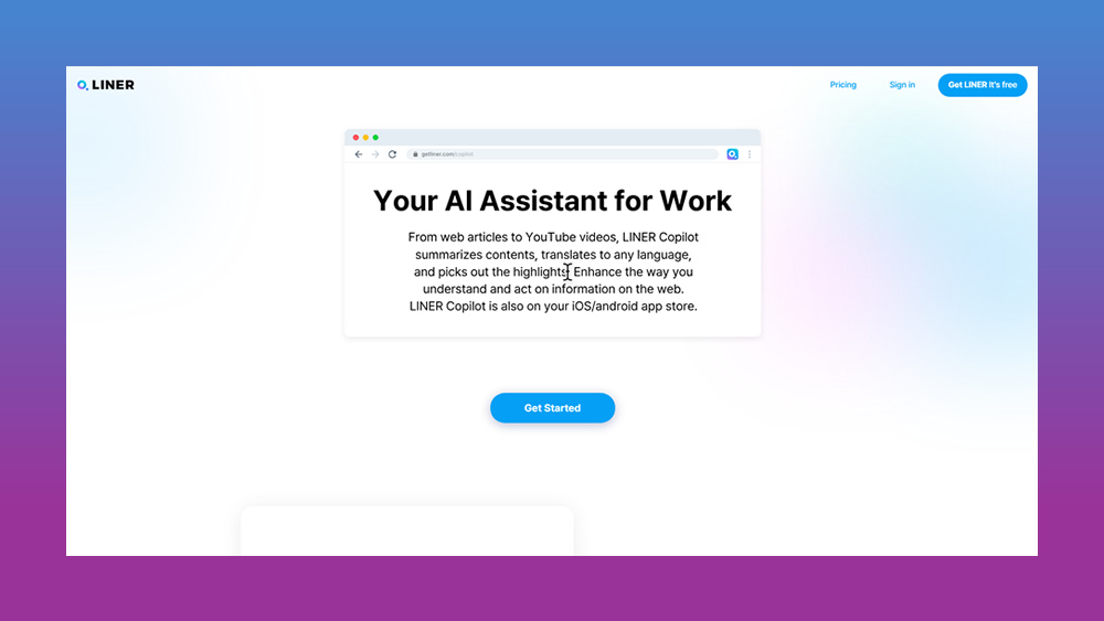 LINER AI | FuturePedia